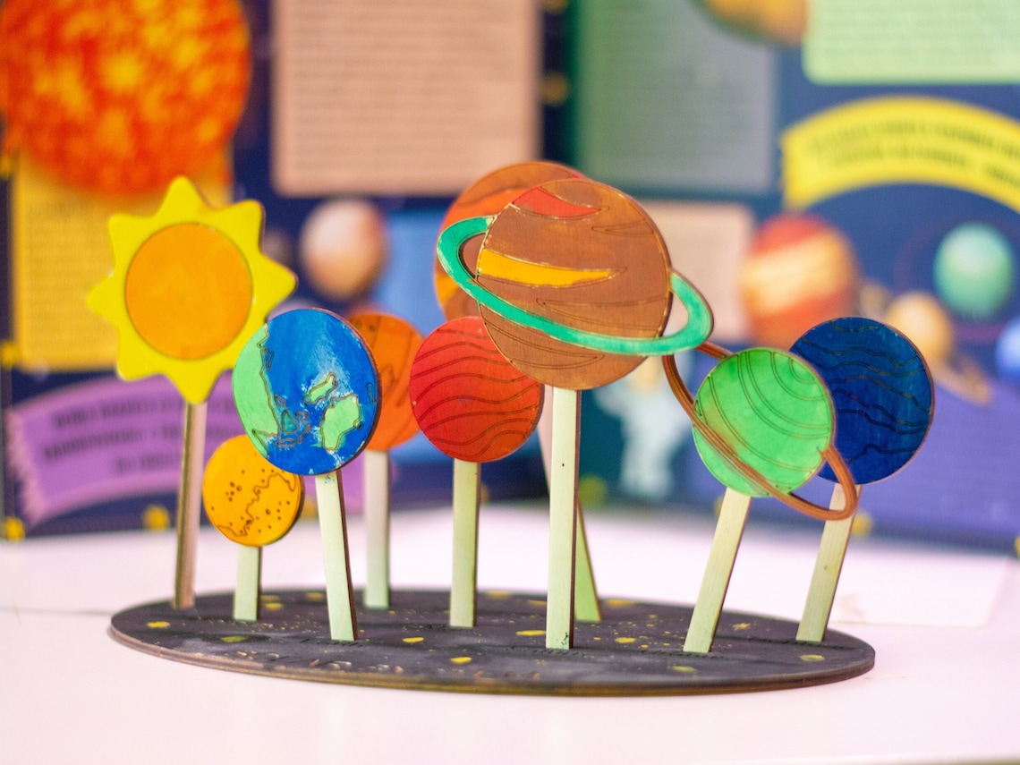 Solar System DIY Kit, Space School Project, Planets Model for Kids ...