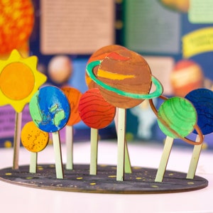 Solar System DIY Kit, Space School Project, Planets Model for Kids ...