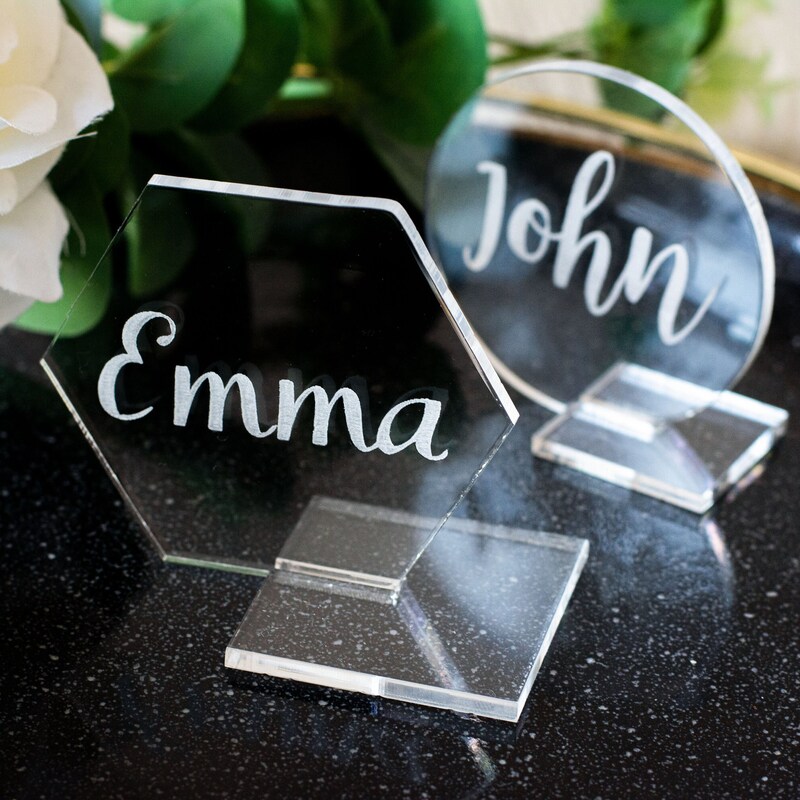 Acrylic Place Card - Etsy