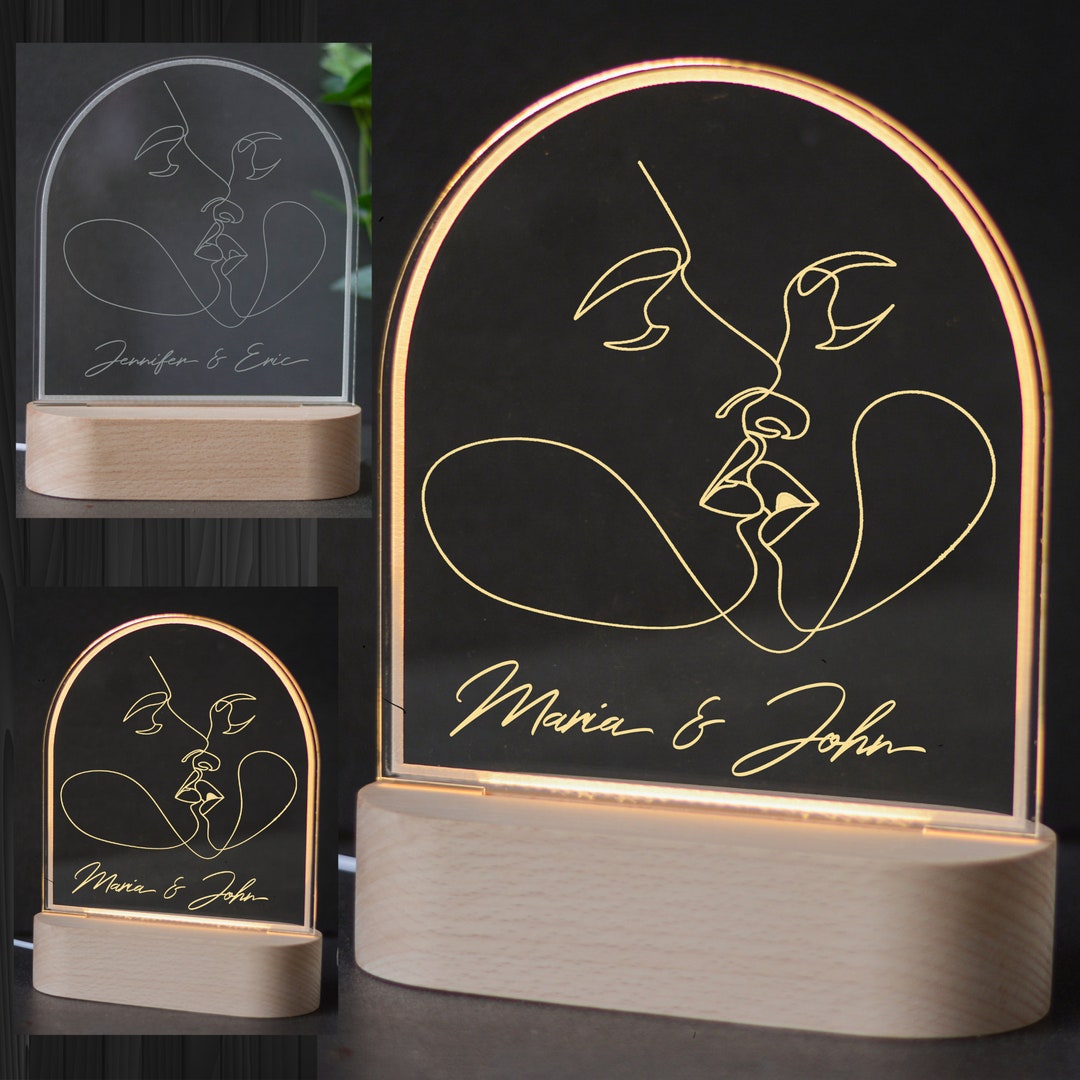 Couple Night Light Custom Night Light Girlfriend - Etsy