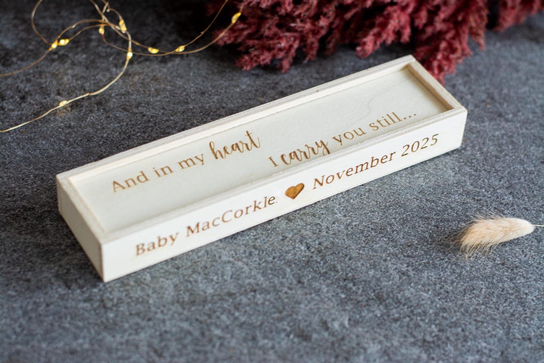 Miscarriage Keepsake Box, Plywood Pregnancy Test Keepsake - Etsy