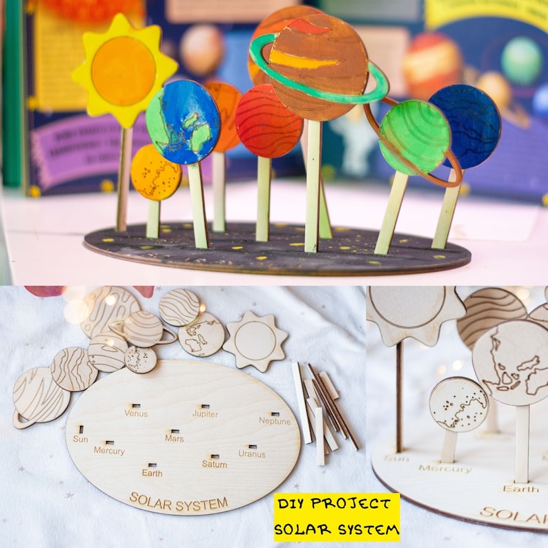 Solar System DIY Kit, Space School Project, Planets Model for Kids ...