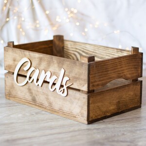 Rustic Wedding Card Holder - Wooden Gift Box, Cards Sign Basket - Etsy