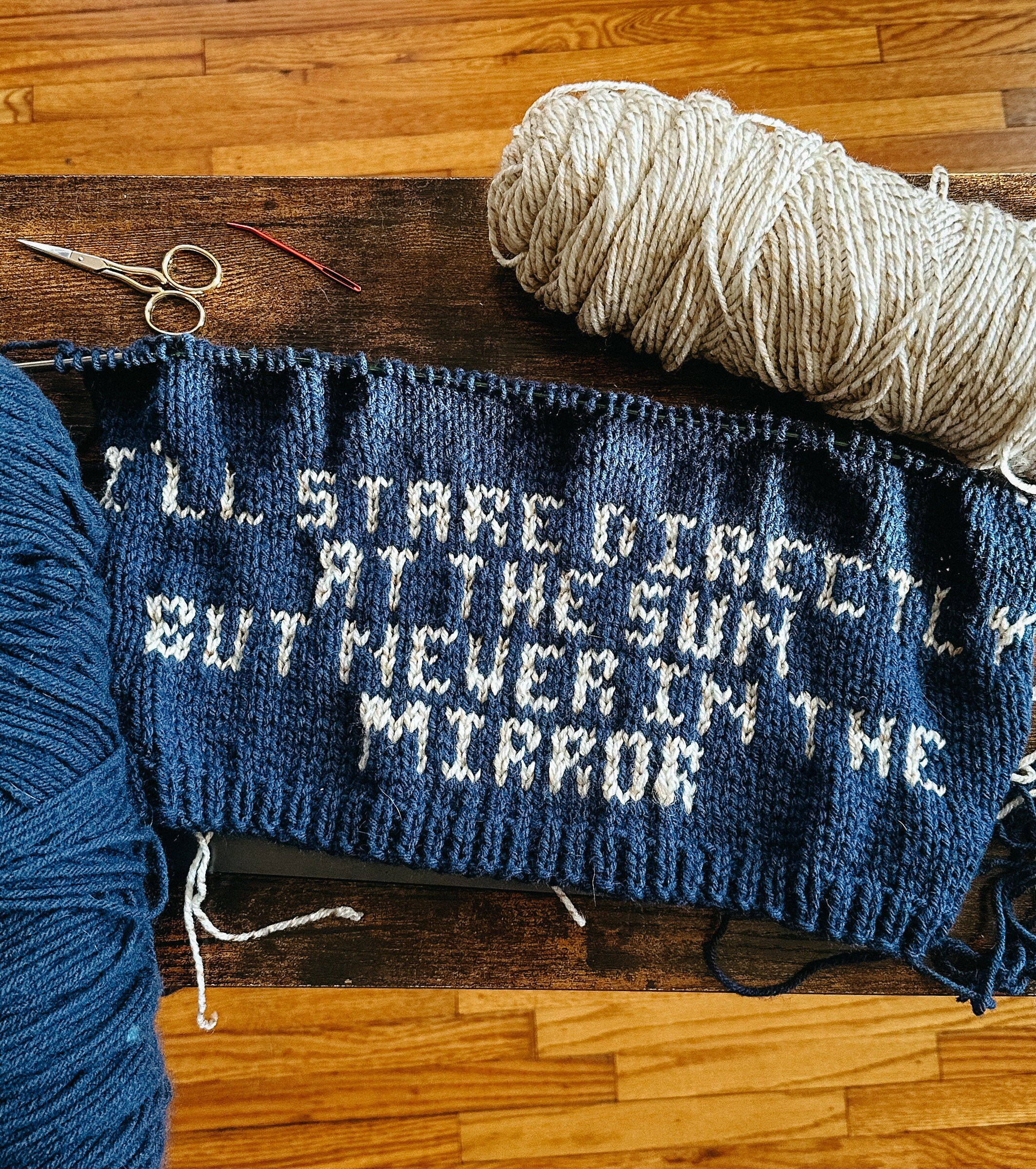Taylor Swift Anti-hero Lyrics Colorwork Knitting Chart - Etsy