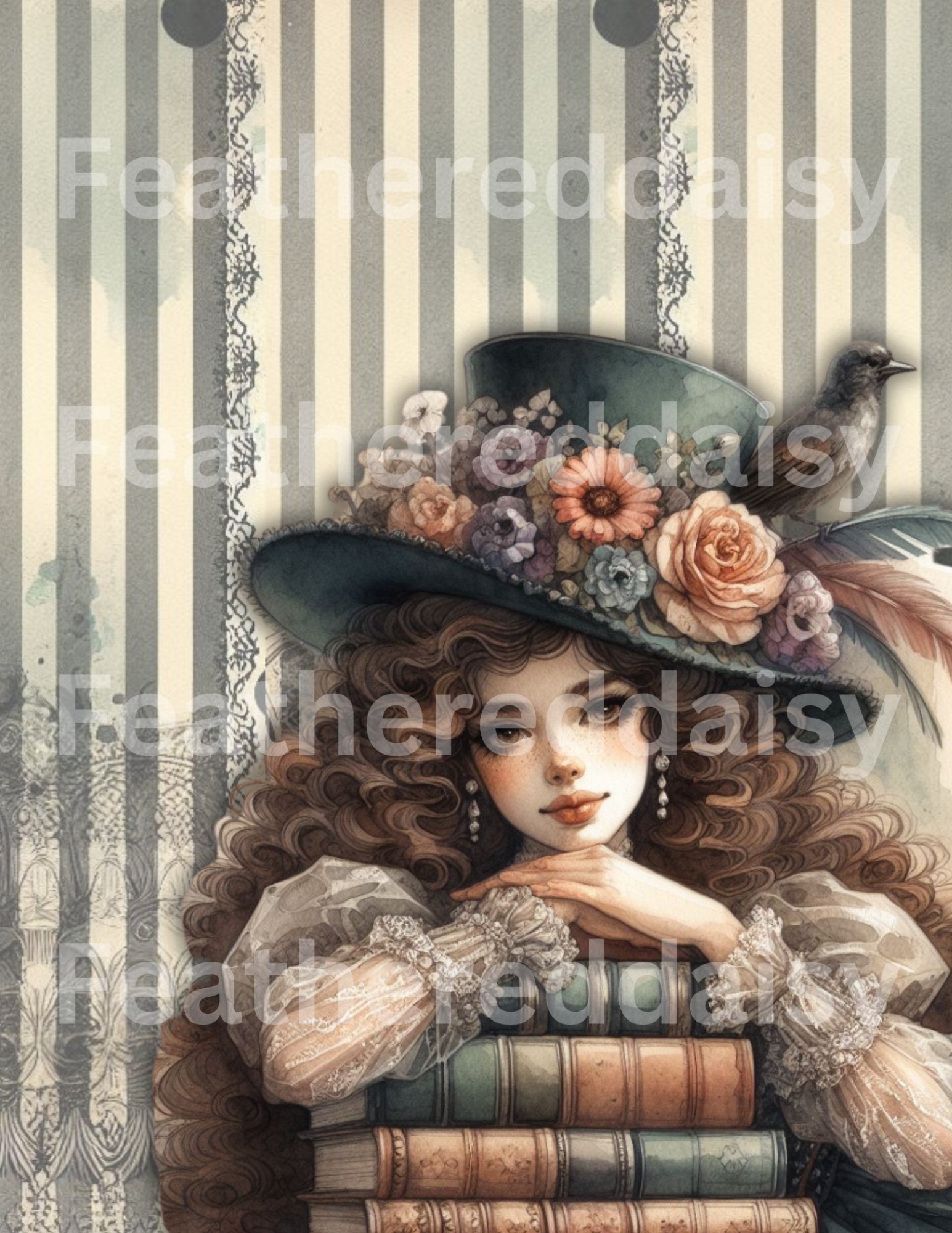 Beautiful Steampunk Vintage Ladies, Digital Prints - Etsy
