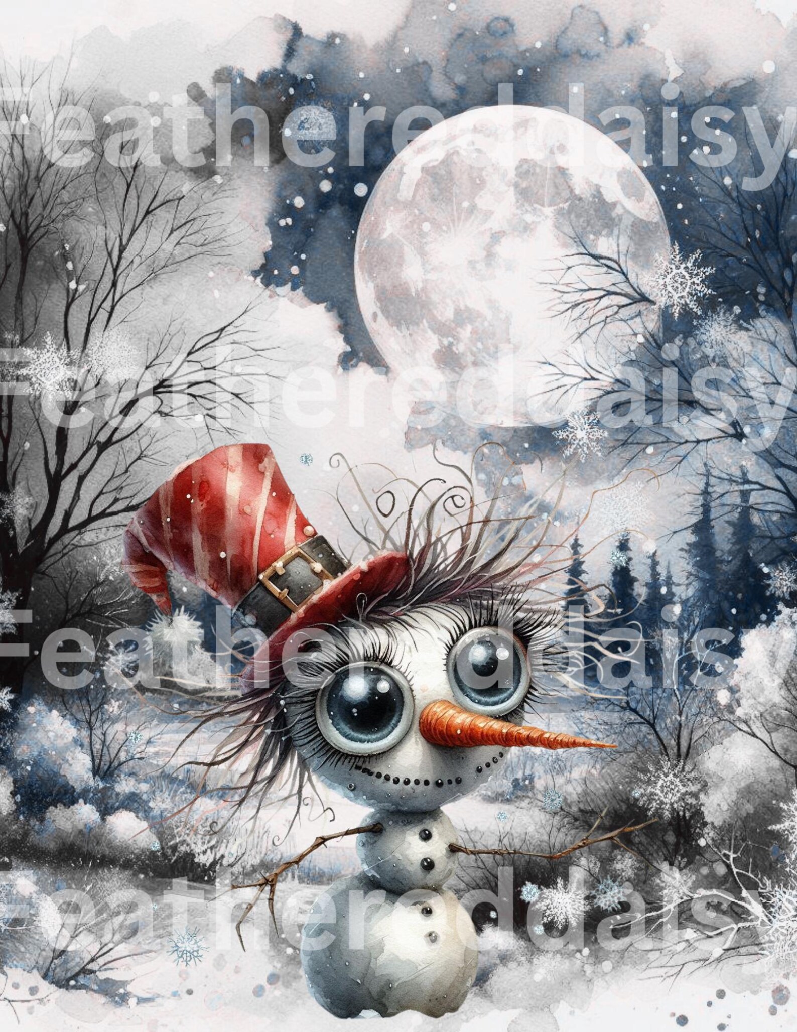 Scarecrow and Snowman Digital Prints, Fall Prints, Autumn Prints ...