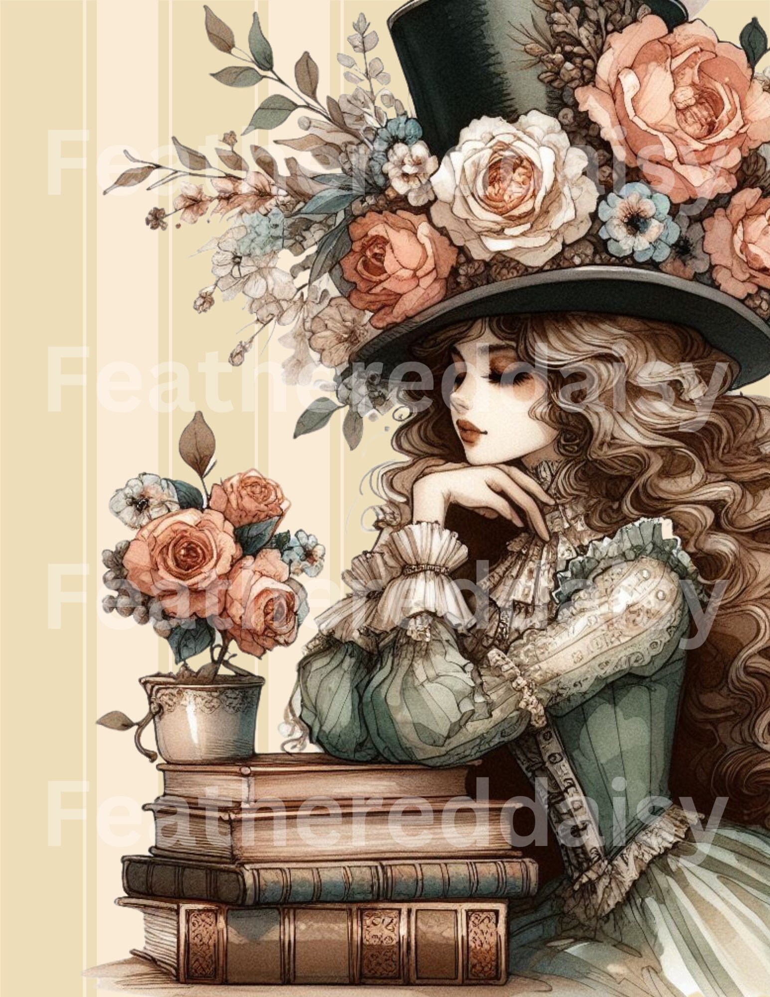 Beautiful Steampunk Vintage Ladies, Digital Prints - Etsy
