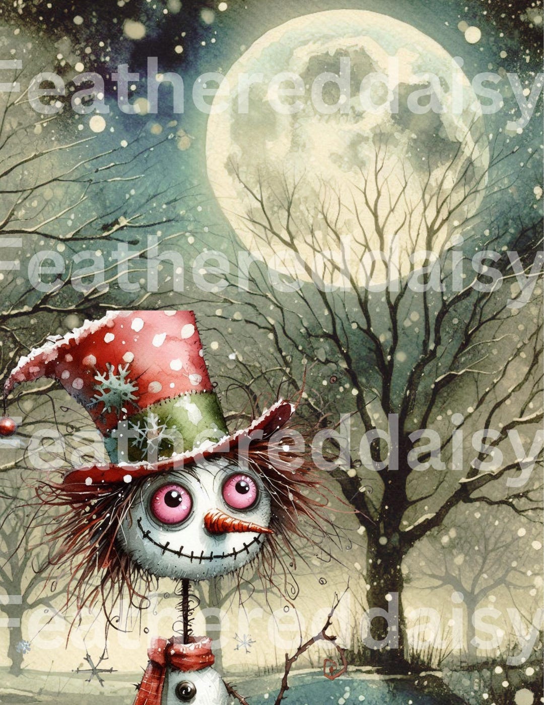 Scarecrow and Snowman Digital Prints, Fall Prints, Autumn Prints ...
