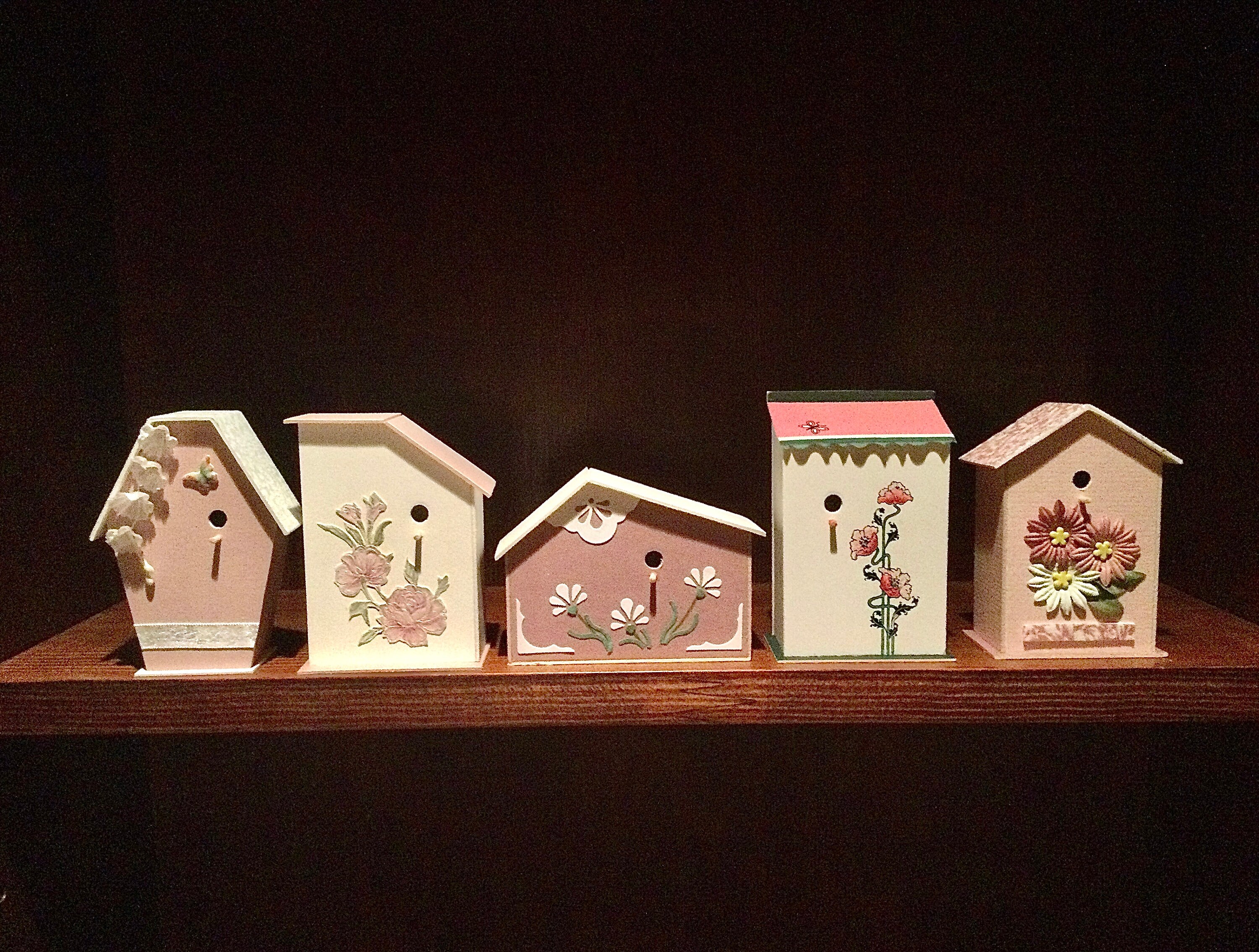 Mini Birdhouses Set of 4 UPON REQUEST, Hanging Eye Screws Added or ...