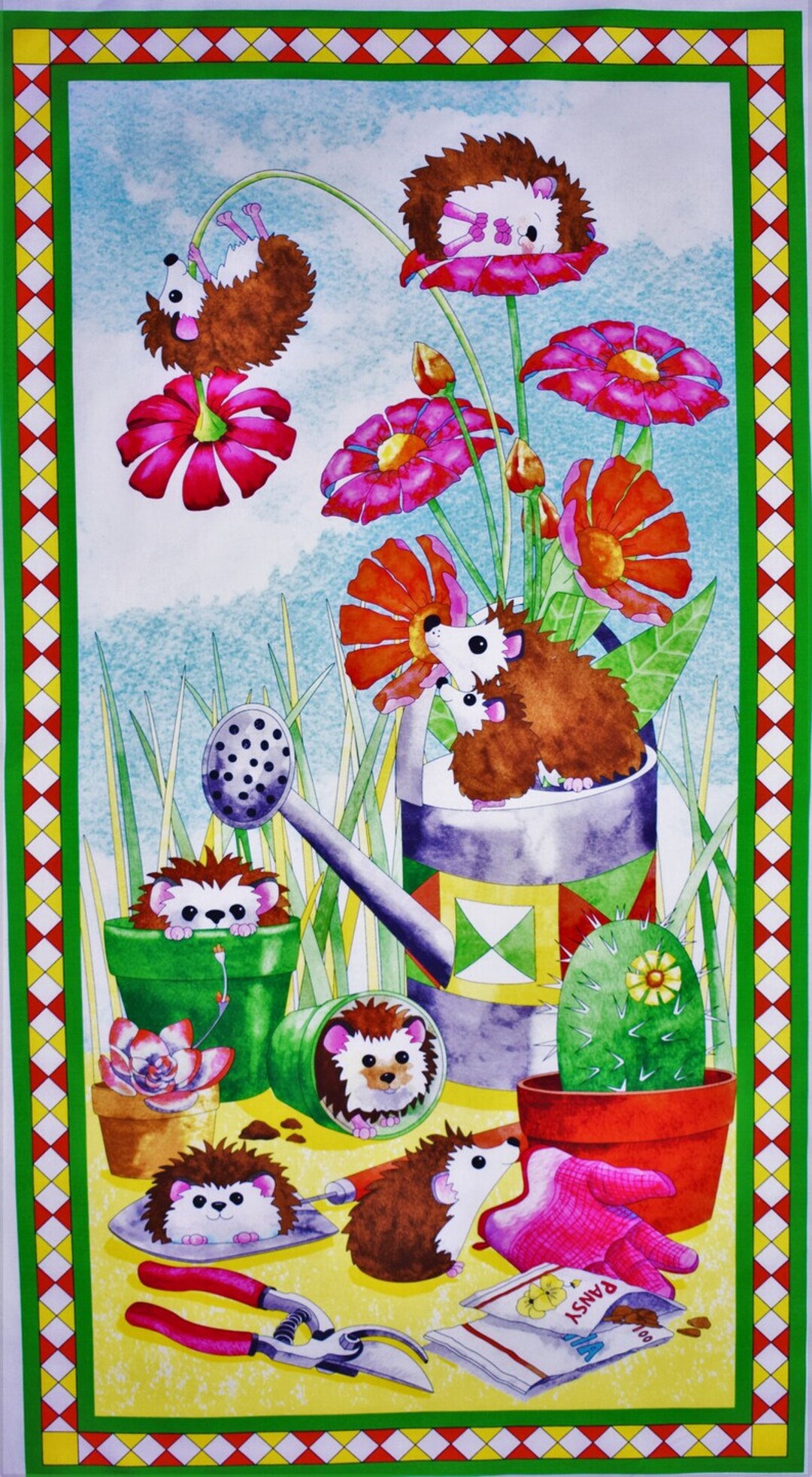 Who Let the Hogs Out Fabric Panel 24" - Etsy