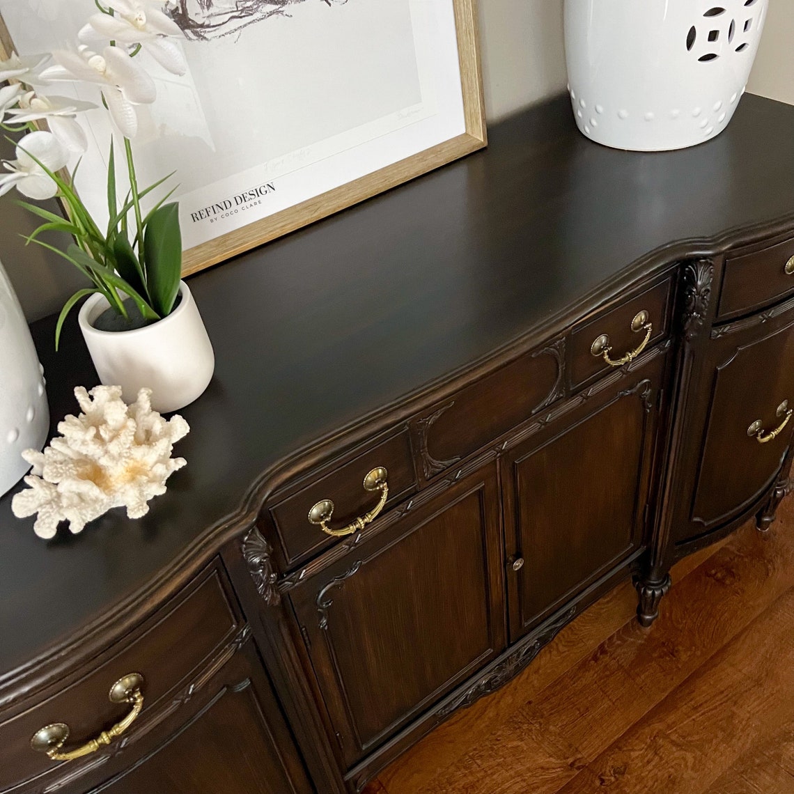 SOLD Antique Hepplewhite Buffet Victorian Sideboard - Etsy