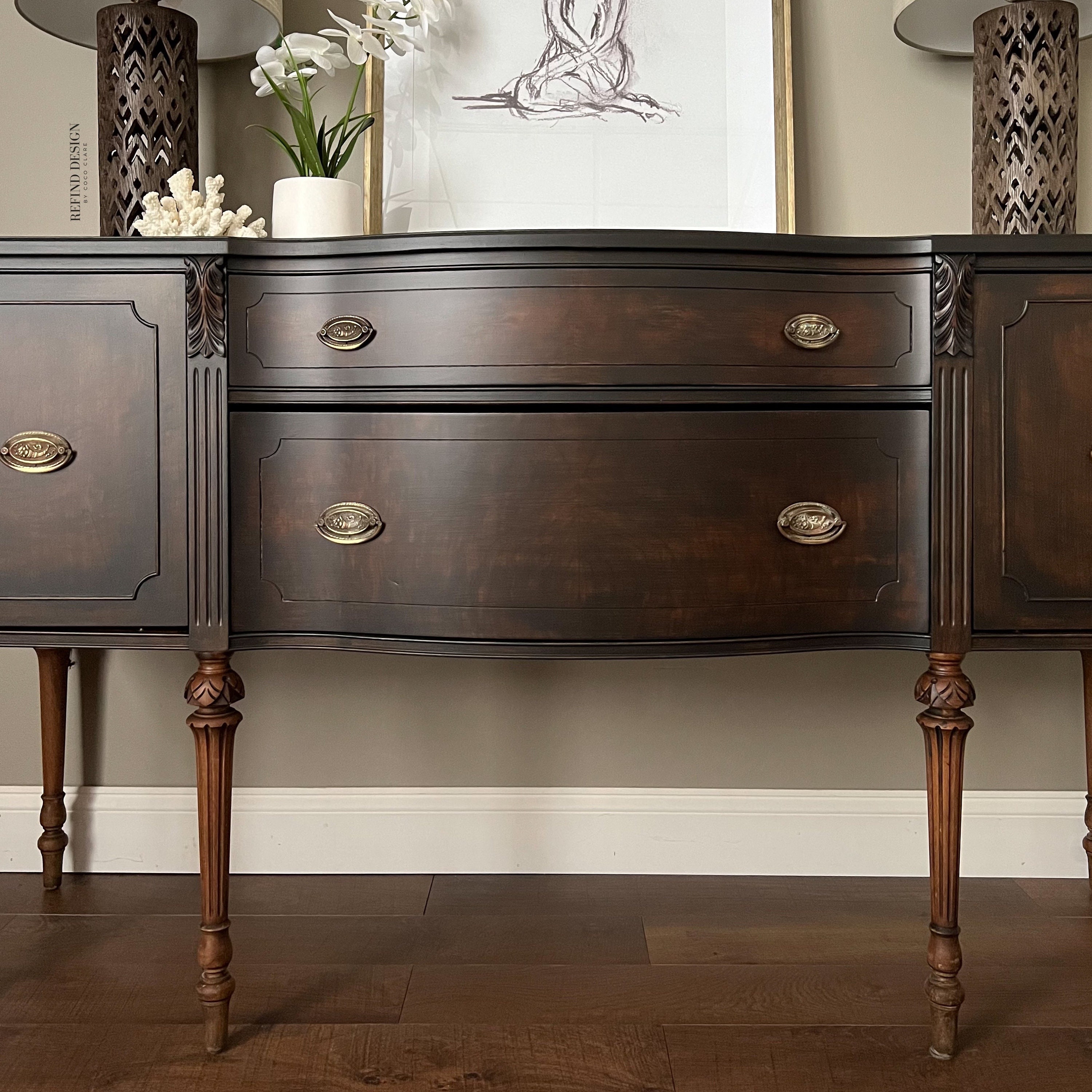 SOLD Antique Victorian Buffet, Traditional Sideboard, Transitional ...