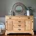 SOLD Vintage Maple English Cottage Buffet Natural Wood - Etsy