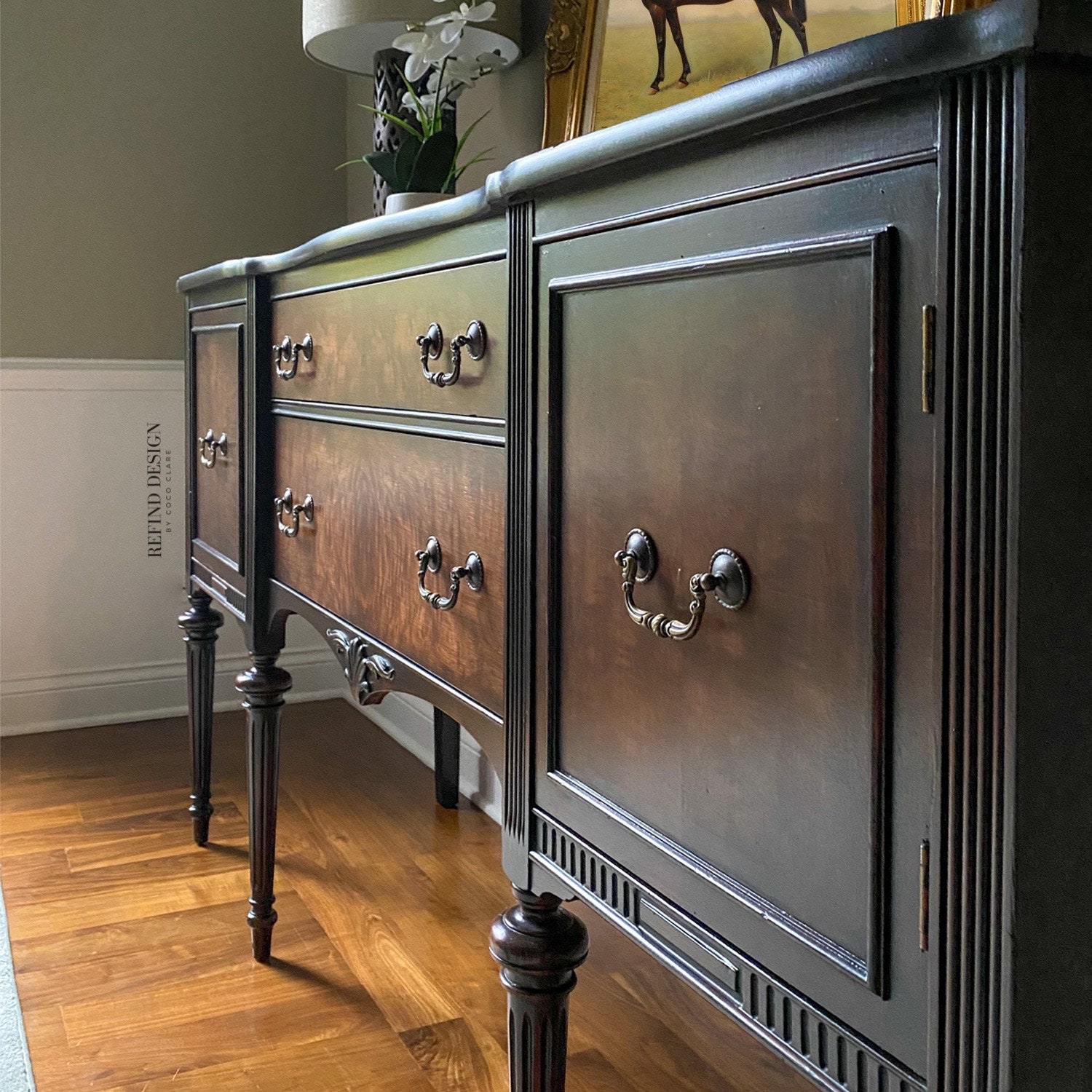 SOLD Antique Victorian Buffet Traditional Sideboard | Etsy