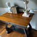 SOLD Empire Library Table Vintage Writing Desk Traditional - Etsy