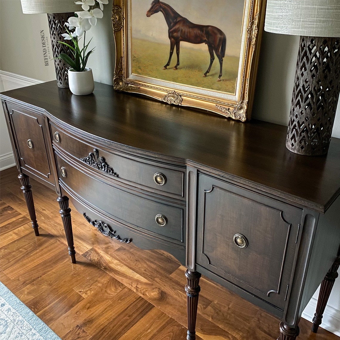 SOLD Antique Victorian Buffet Traditional Sideboard - Etsy