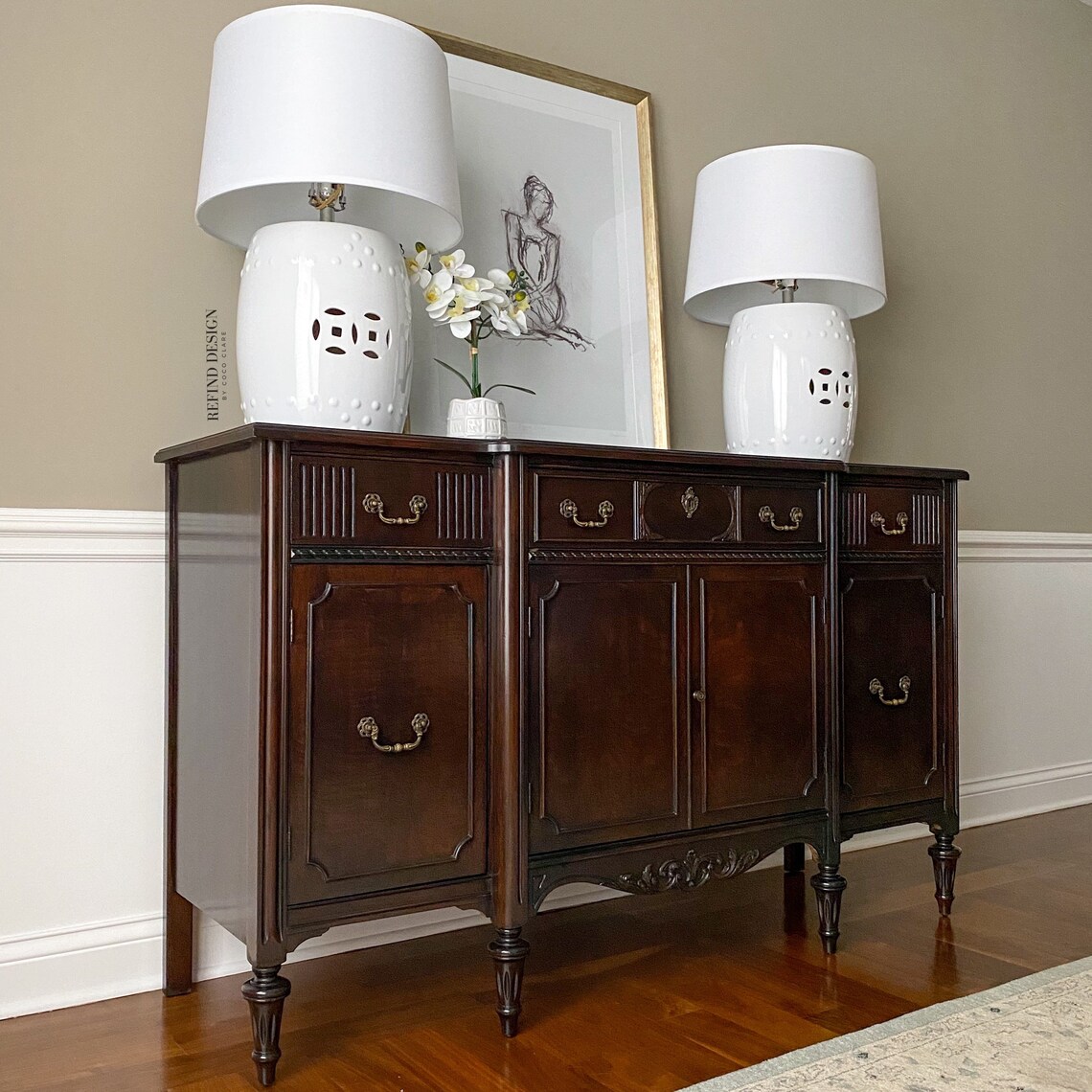 SOLD Antique Hepplewhite Buffet Victorian Sideboard - Etsy