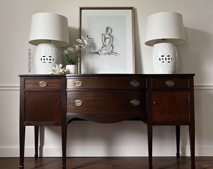 Antique Hepplewhite Buffet, Traditional Sideboard, Victorian Credenza ...