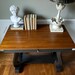 SOLD Empire Library Table Vintage Writing Desk Traditional - Etsy