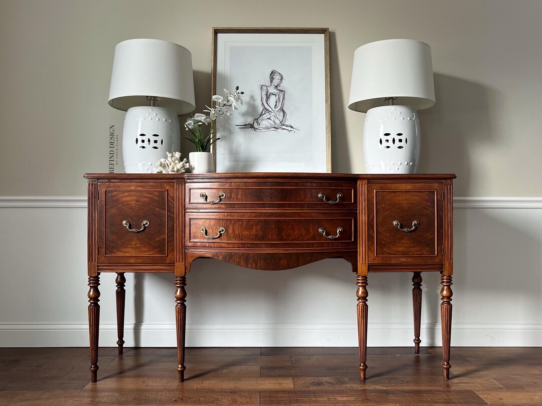 Antique Hepplewhite Buffet/walnut Sideboard - Etsy