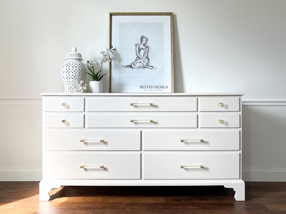 Henkel Harris Dresser Modern Greige Lacquer Finish - Etsy