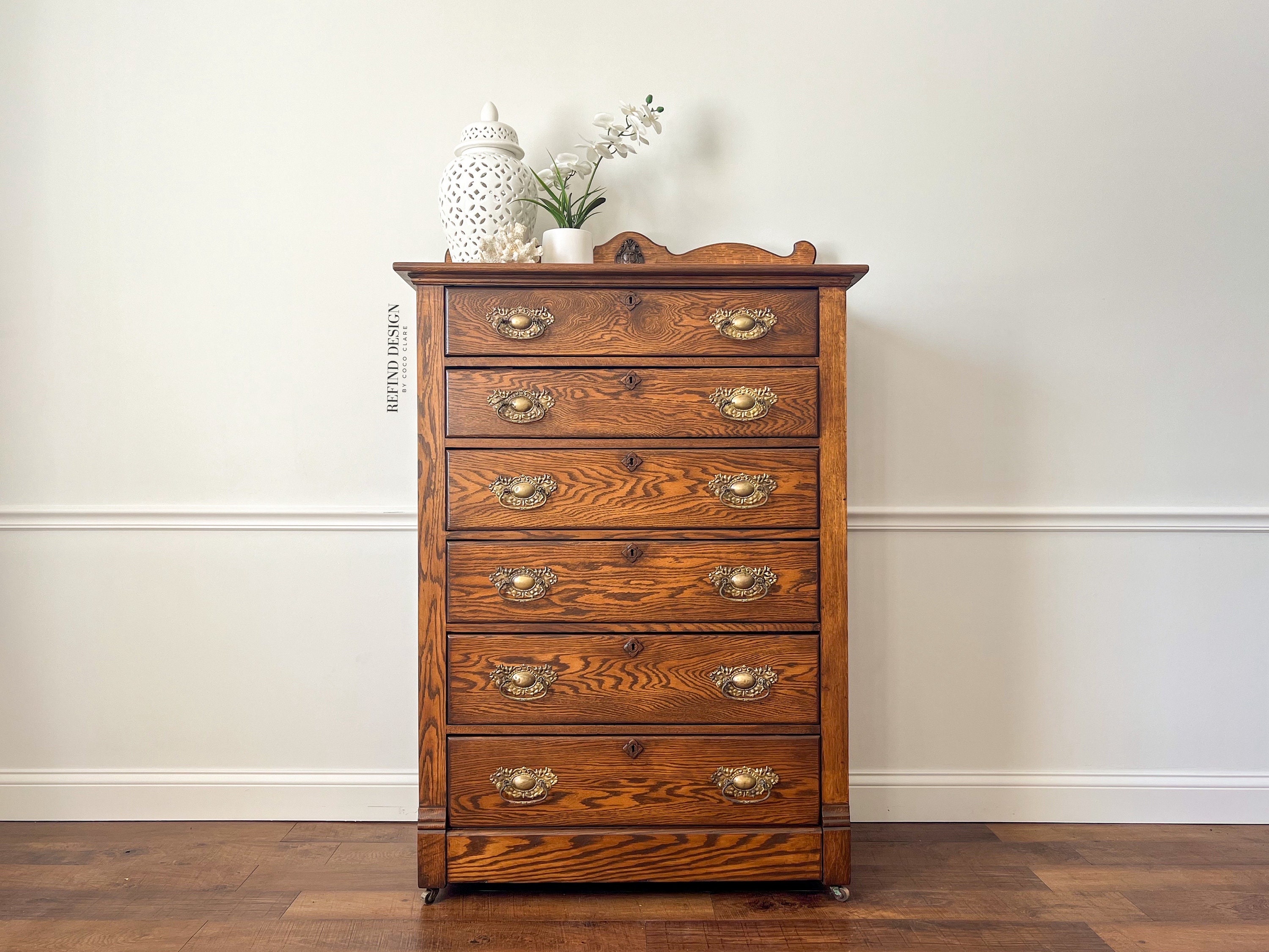 Second hand tall chest of drawers store