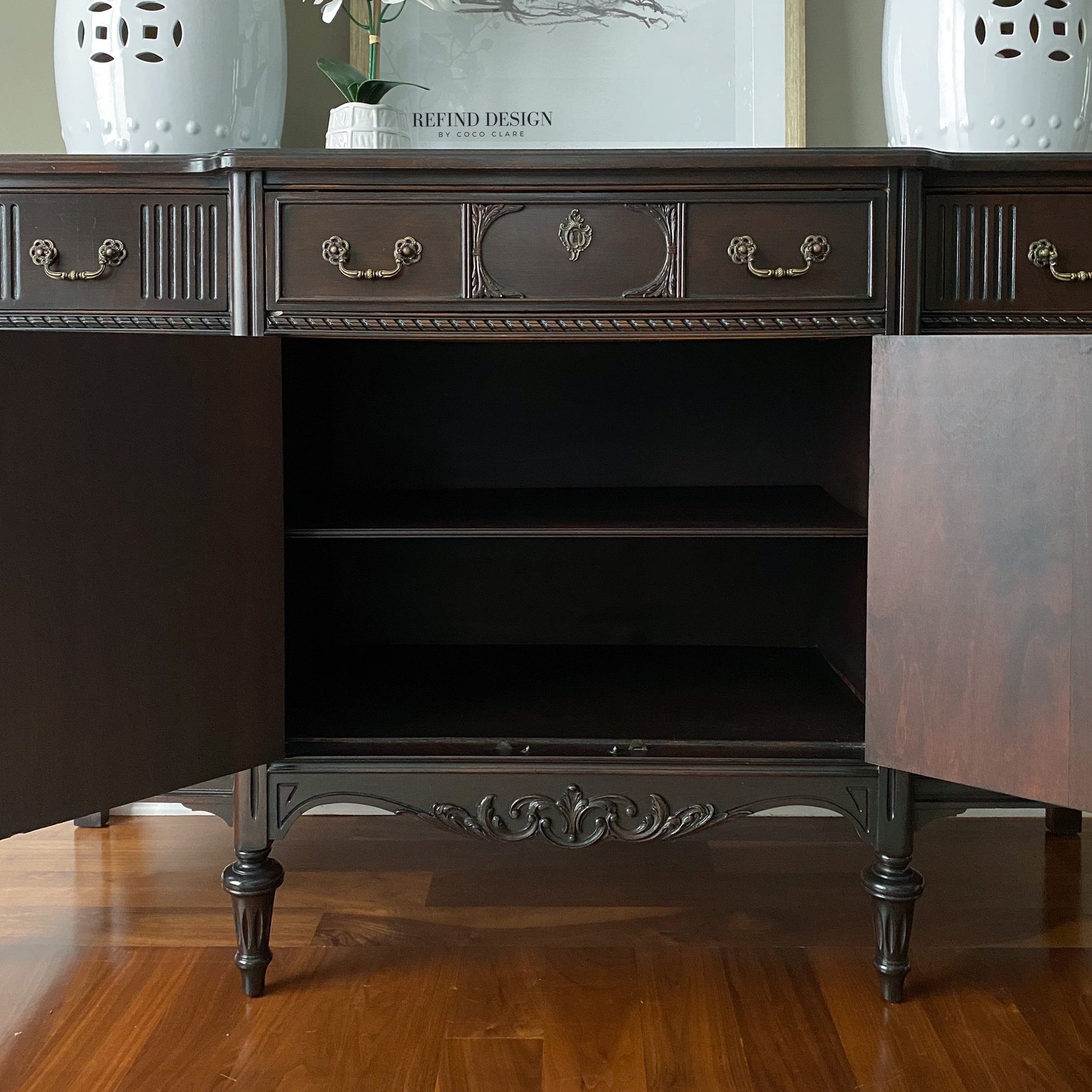 SOLD! Antique Hepplewhite Buffet, Victorian Sideboard, Transitional ...