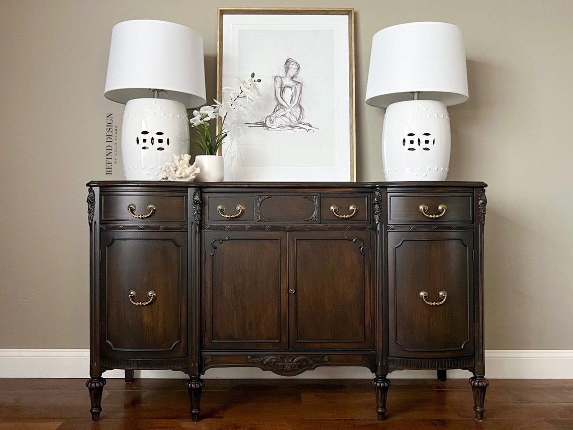 SOLD Antique Hepplewhite Buffet Victorian Sideboard - Etsy