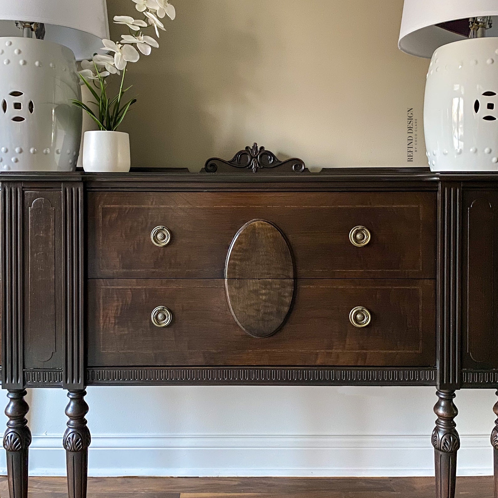 SOLD Antique 8 Leg Victorian Buffet Traditional Sideboard | Etsy