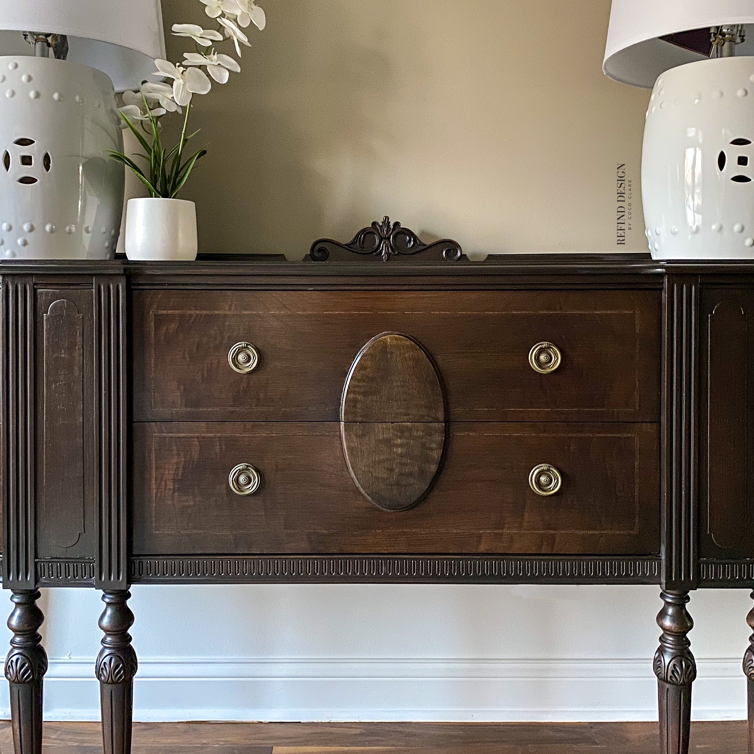 SOLD Antique 8 Leg Victorian Buffet Traditional Sideboard | Etsy