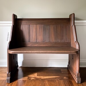SOLD- Antique Church Pew, Entryway Bench - Etsy