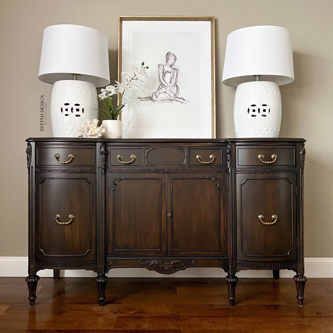 SOLD Antique Hepplewhite Buffet Victorian Sideboard - Etsy