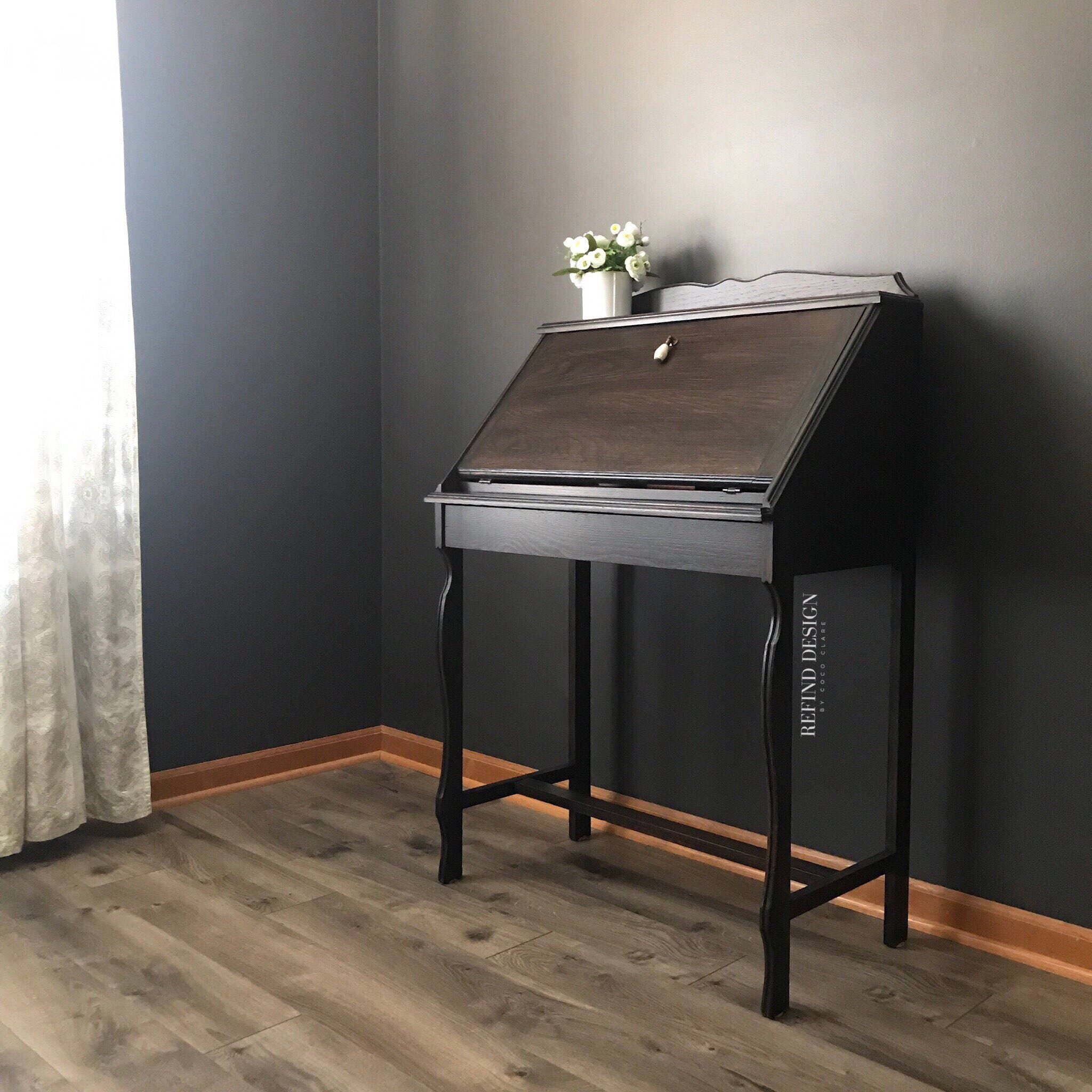 SOLD Vintage Secretary Desk Entryway Console Modern | Etsy