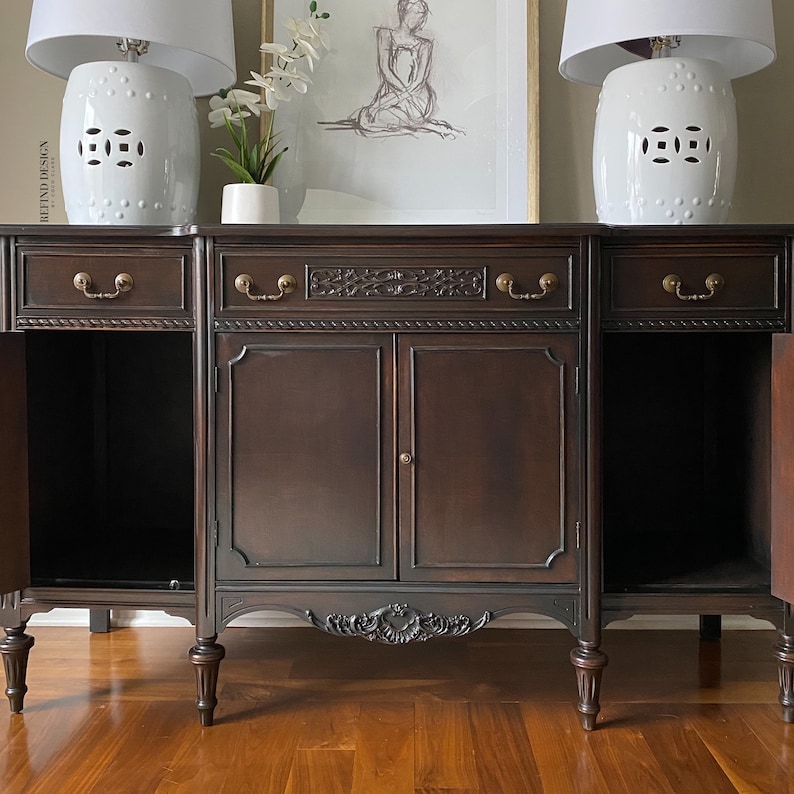 SOLD Antique Hepplewhite Buffet Victorian Sideboard - Etsy