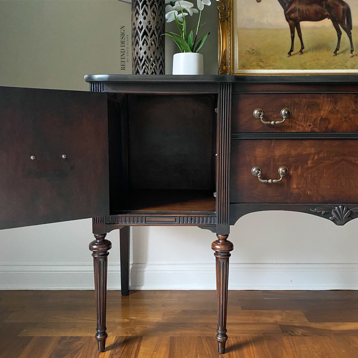 SOLD Antique Victorian Buffet Traditional Sideboard | Etsy