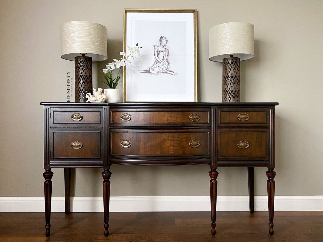 SOLD! Antique Victorian Hepplewhite Buffet, Traditional Sideboard ...