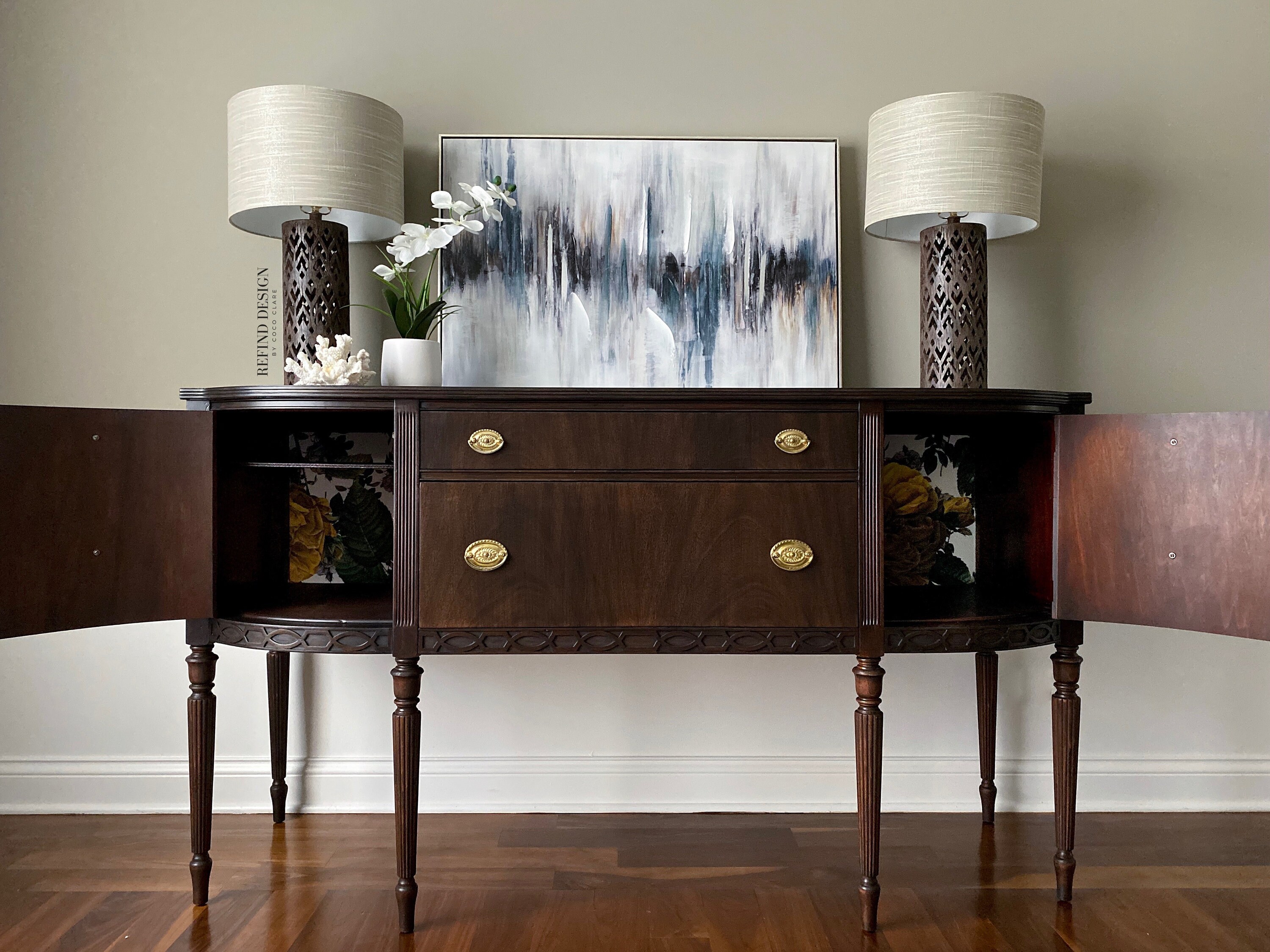 SOLD Antique Hepplewhite Buffet Traditional Sideboard | Etsy