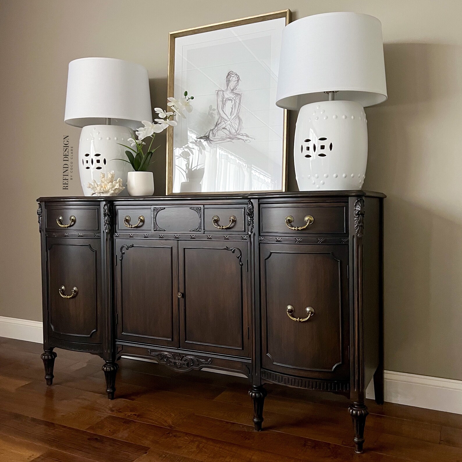 SOLD Antique Hepplewhite Buffet Victorian Sideboard - Etsy