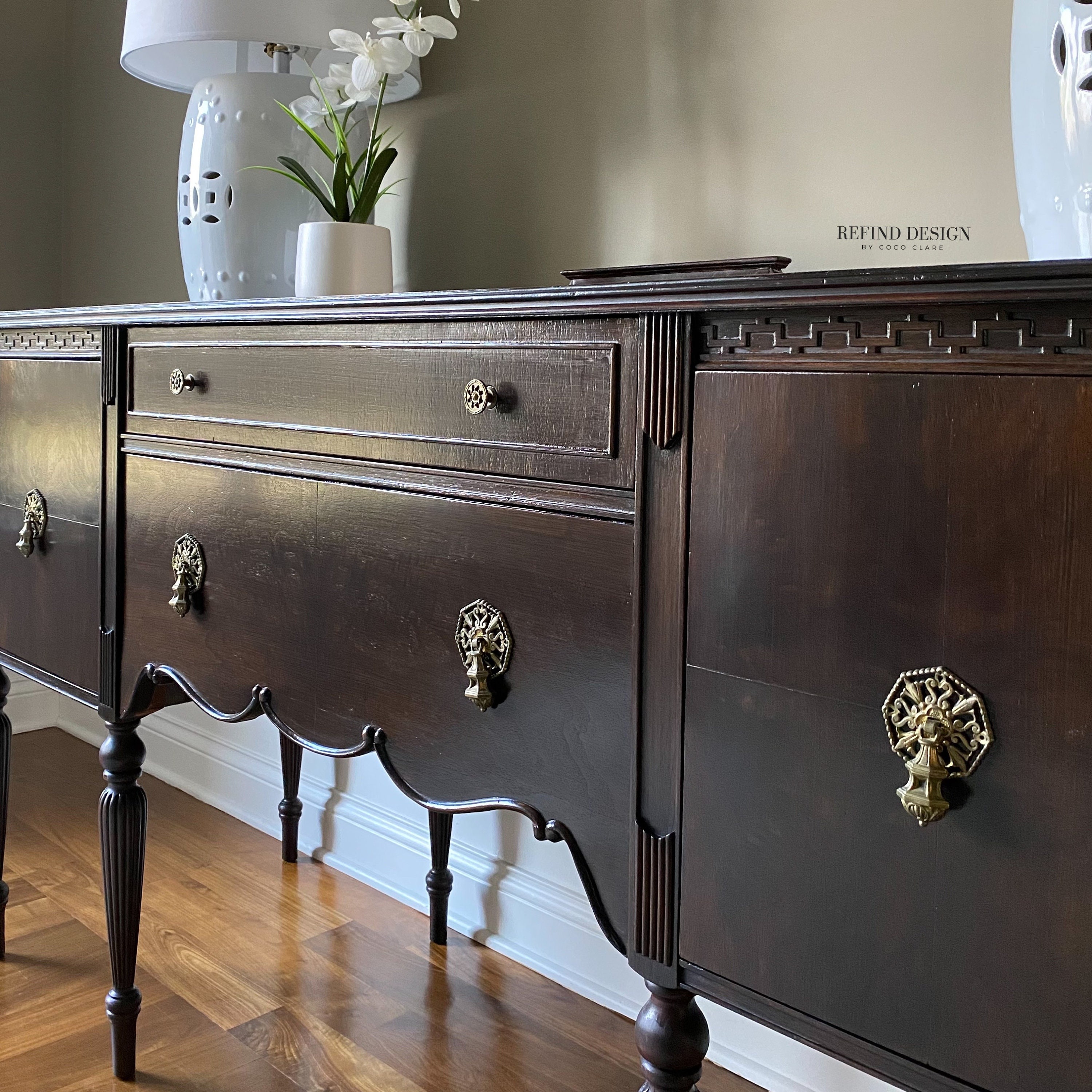 SOLD- Antique Victorian Buffet, Traditional Sideboard, Transitional ...