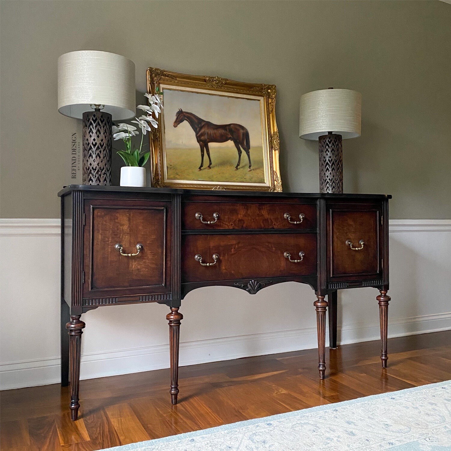 SOLD Antique Victorian Buffet Traditional Sideboard | Etsy