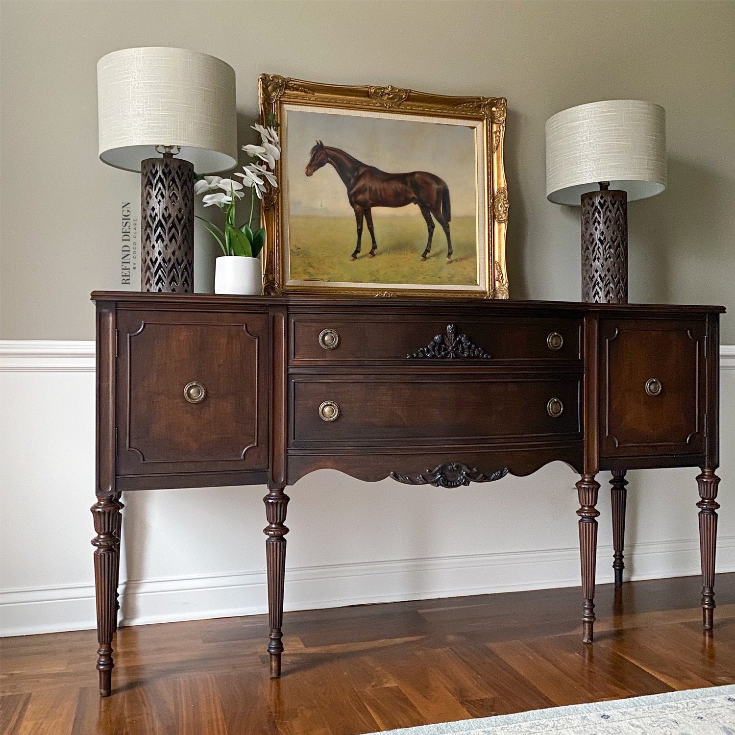 SOLD Antique Victorian Buffet Traditional Sideboard - Etsy