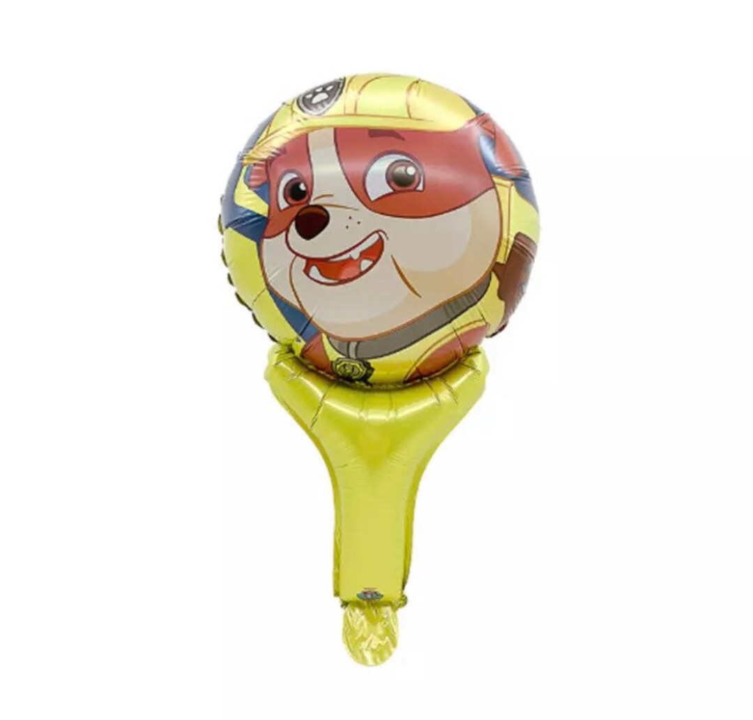 Rubble Foil Balloon , Paw Patrol Theme , Rubble Character Balloon ...