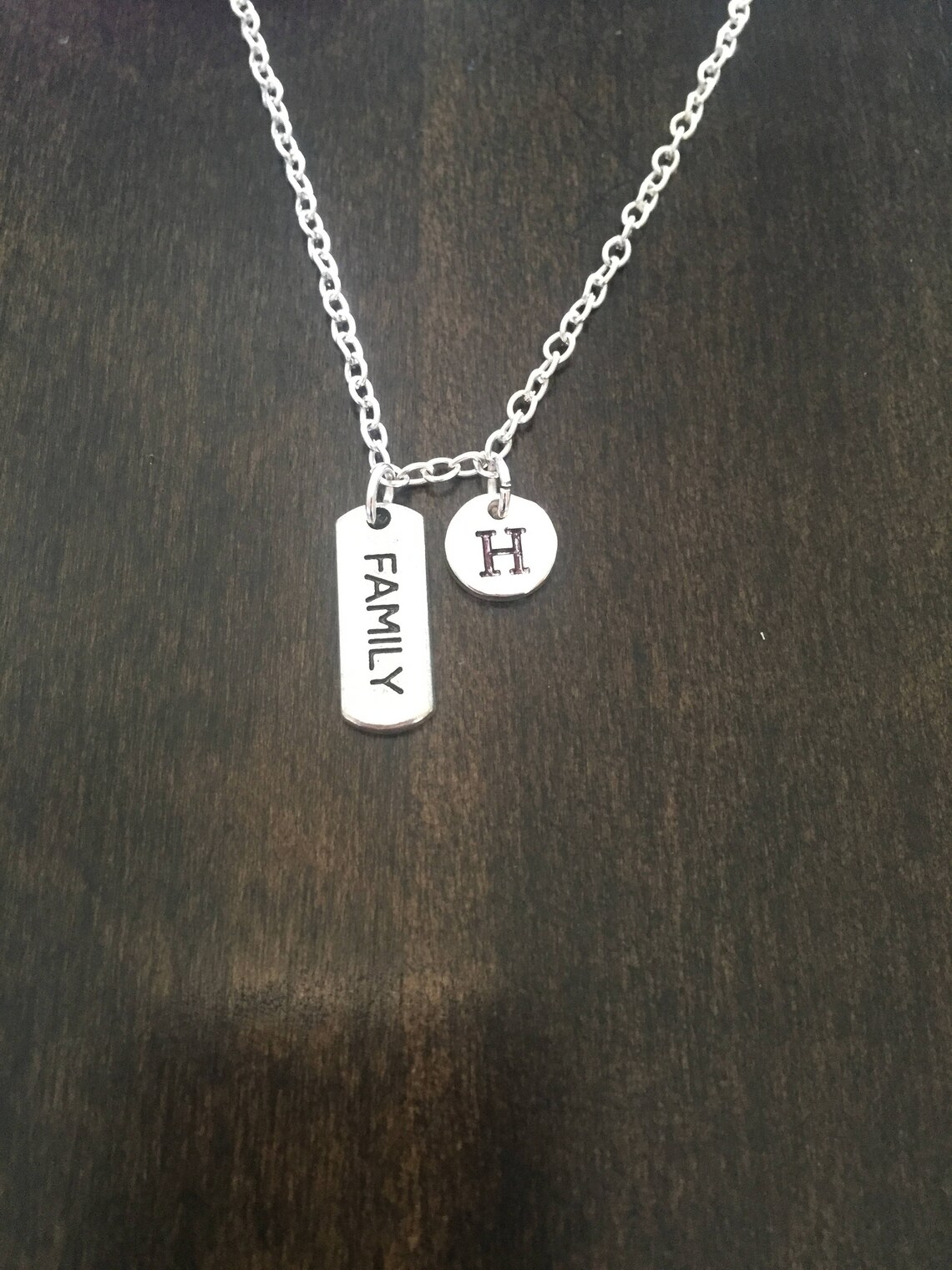 Collar inicial de la familia collar de la familia joyería - Etsy España