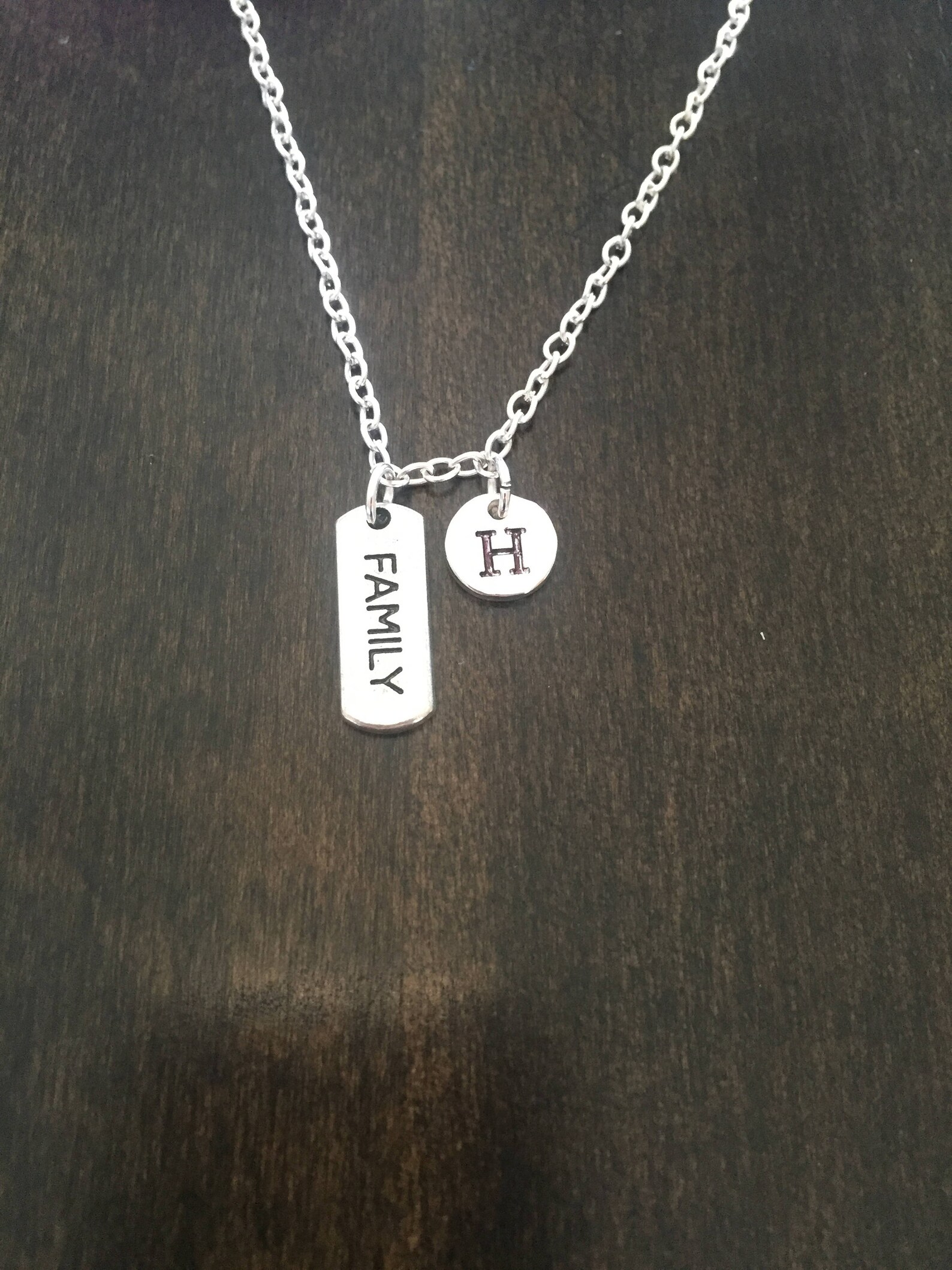 Collar inicial de la familia collar de la familia joyería - Etsy España