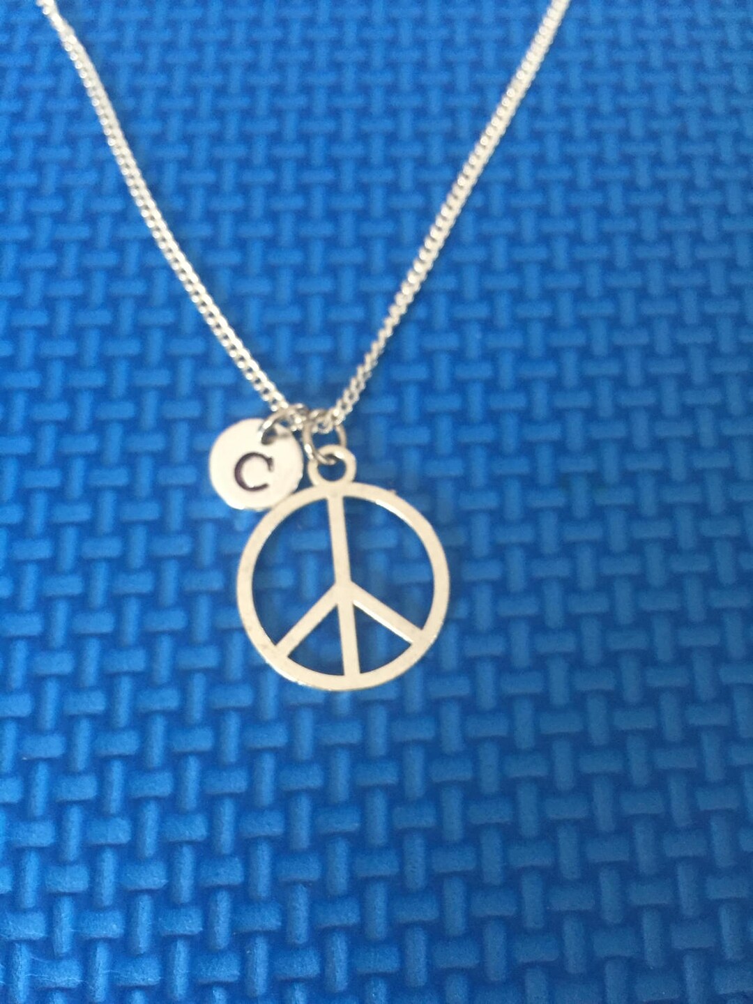 Peace Sign Necklace jewelry Silver Jewelry Peace Sign - Etsy
