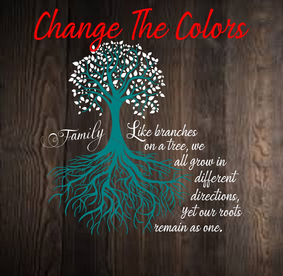 Family Tree SVG: Reunion Roots Design (digital File) - Etsy