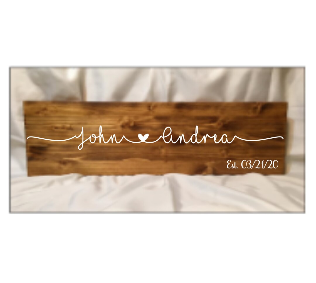Marriage Names and Dates Svg, Dxf, Png, Valentines Day, Couples Names ...