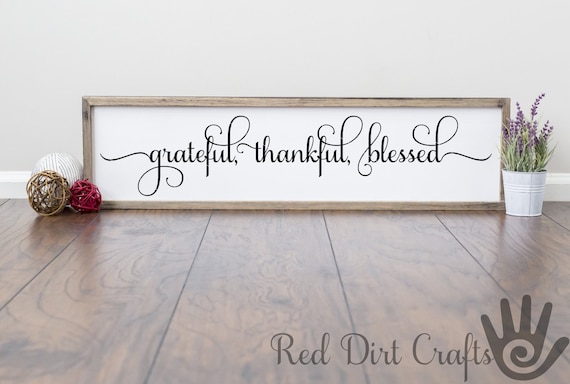 Grateful Svg Dxf Png Grateful Thankful Blessed Svg | Etsy