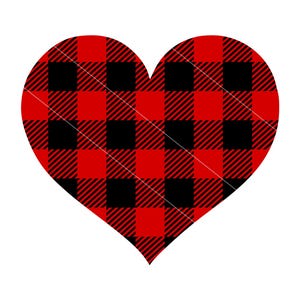 Buffalo Plaid Heart Svg, Dxf, Png, Plaid Design, Plaid Heart, Buffalo ...