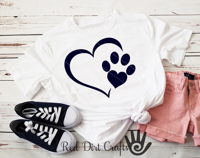 Dog Paw Dxf Png Pdf Svg Animal Paws Love Dogs Animal | Etsy